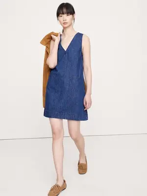 Banana Republic Denim Shift Dress - Dark Wash