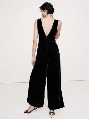 Banana Republic Velvet Jumpsuit