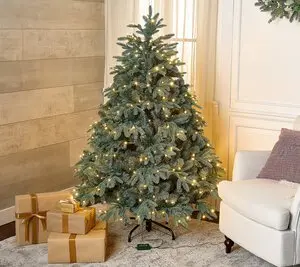 MARTHA STEWART 5' Color Flip Blue Spruce Tree - One-color