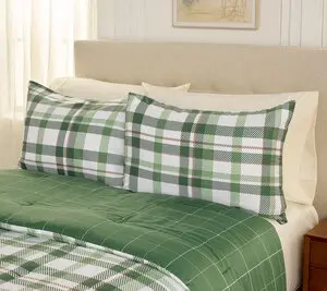 MARTHA STEWART Plaid Comforter Set Full/queen - One-color