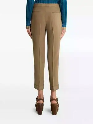 Etro Cady Cigarette Cuffed Trousers