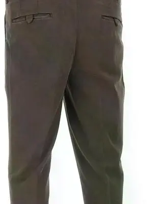 DEVORE INCIPIT Pleated Trousers - Brown