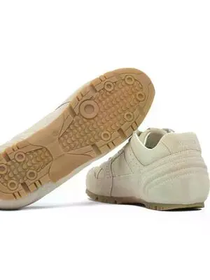 ALOHAS Suede Leather Lace-up Sneakers - Neutrals
