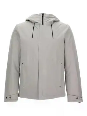 Woolrich Crestmont Hooded Zip-front Jacket - Grey