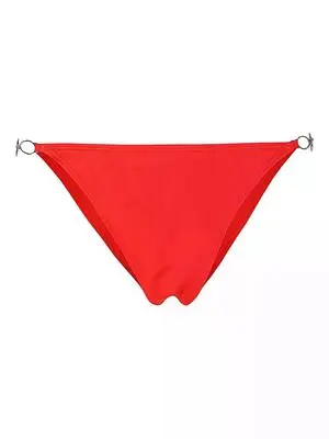 DIESEL® Logo-plaque Side-ring Bikini Bottom - Red