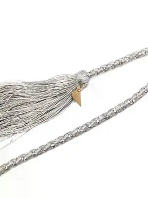 FORTE_FORTE Crystal-embellished Tassel Belt