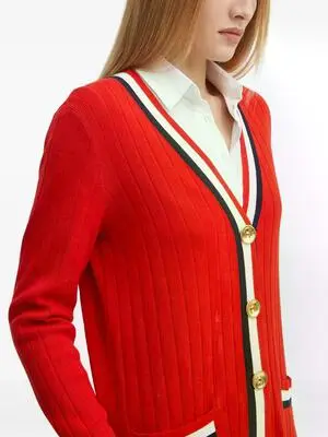 Luisa Spagnoli Ribbed-knit Button Cardigan