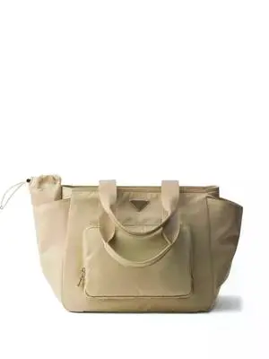 Prada Re-nylon Baby-bottle Tote Bag - Neutrals