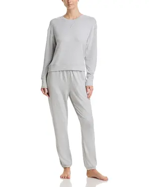 Aqua Sleep Lazy Days Pajama Set Exclusive - Heather Grey