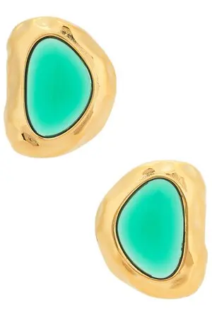 JORDAN ROAD Esme Dangle Earrings - 14k Gold Plated Brass & Resin