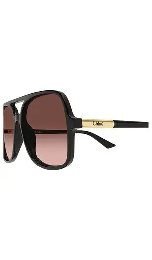 Chloé Aviator Sunglasses - Brown