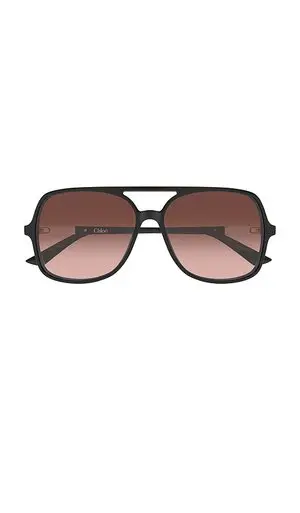 Chloé Aviator Sunglasses - Brown