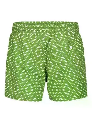 Frescobol Carioca Printed Board/boxer Swim Shorts - Green