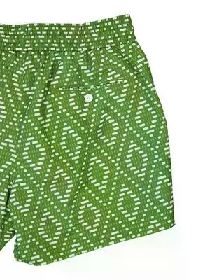 Frescobol Carioca Printed Board/boxer Swim Shorts - Green