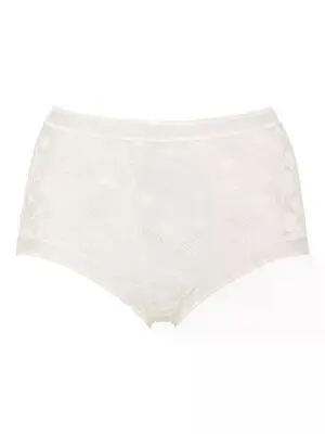 ERES Acacia Floral-lace High-waisted Briefs - White