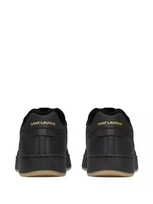 Saint Laurent Sl/61 Leather Logo Sneakers - Black