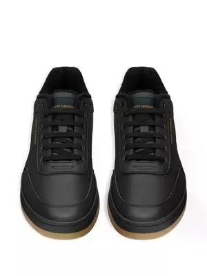 Saint Laurent Sl/61 Leather Logo Sneakers - Black