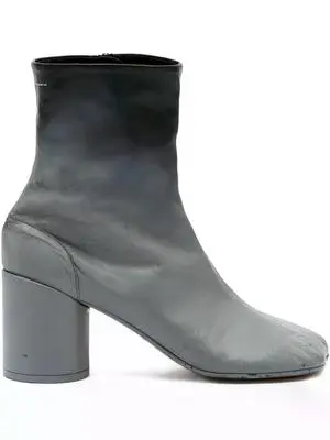 MAISON MARGIELA Leather Ankle Boots - Grey