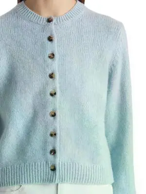 Khaite Everheart Button-front Cashmere Cardigan - Blue