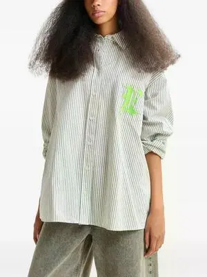 Essentiel Antwerp Striped Embroidered Shirt