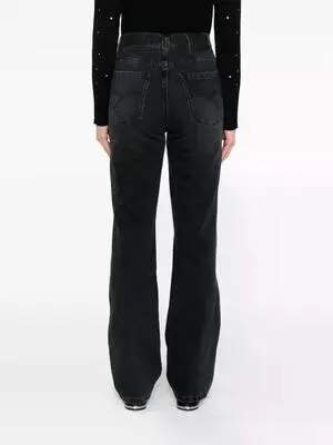 Marella Straight Leg Jeans With Leather Pockets