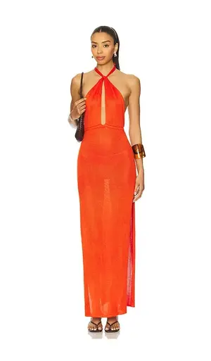 FLOOK THE LABEL Asha Dress In Orange