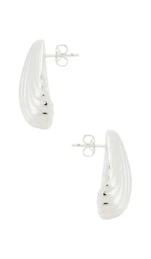 Anni Lu Shell Stud Earrings - Silver
