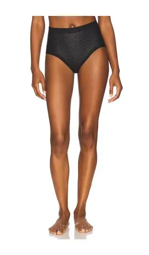 Spanx Shape Invisible Supima Cotton Brief In Black - Very Black