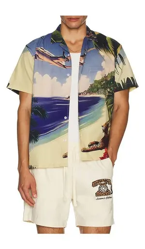 DUVIN DESIGN Beach Landing Buttonup Shirt
