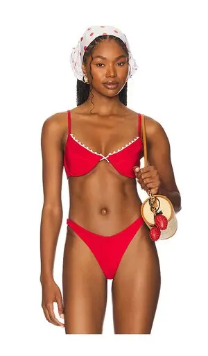 Lioness X Tropico Bikini Top - Cherry