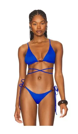 Lioness Soleil Tie Bikini Top - Cobalt