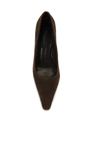 TONY BIANCO Swish Sculptural Heel Pumps - Espresso