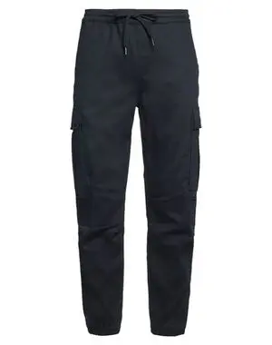 Armani Exchange Cargo Pants With Brand Logo - Navy
