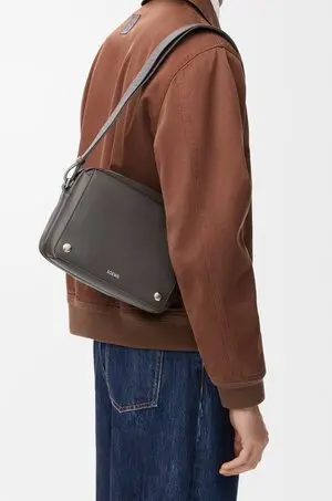 Loewe Pebble Messenger Bag - Dark Grey