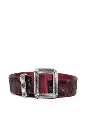 Benedetta Bruzziches Crystal-embellished Belt - Red