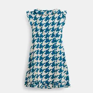 COACH Restored Printed Mid-length Ruffle Dress