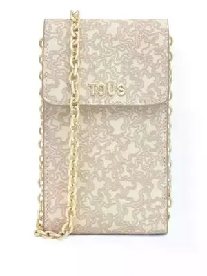 TOUS Logo-print Chain-strap Phone Bag - Neutrals