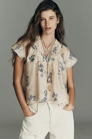By Anthropologie Smocked Tops