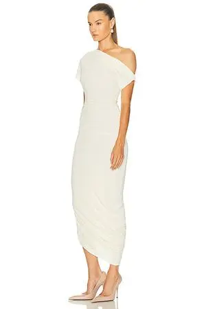 EAVES Lian Twist Midi Dress