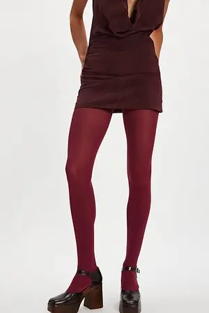 Swedish Stockings Olivia Tights Maroon