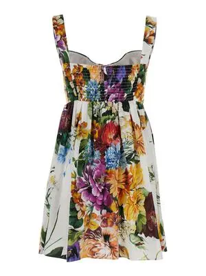 Dolce & Gabbana - Sleeveless Floral Print Cotton Dress