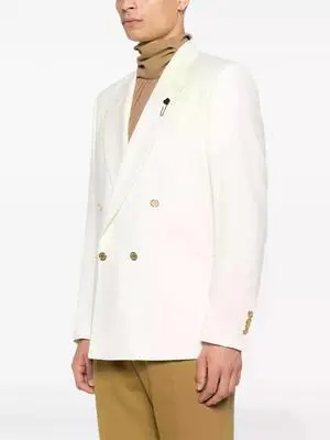 LARDINI Double-breasted Blazer - Neutrals
