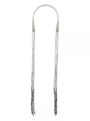Peserico Beaded-strands Necklace - Grey