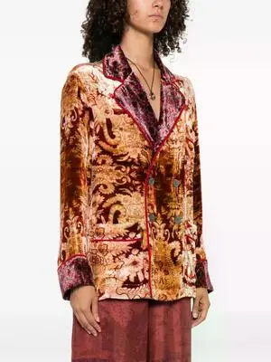 PIERRE-LOUIS MASCIA Paisley-print Double-breasted Jacket