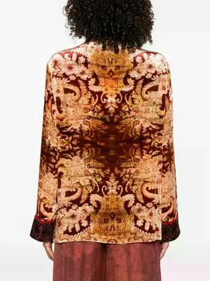 PIERRE-LOUIS MASCIA Paisley-print Double-breasted Jacket