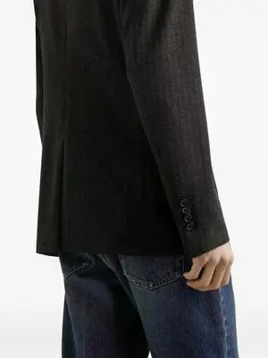 Dolce & Gabbana Pinstriped Single-breasted Blazer - Grey