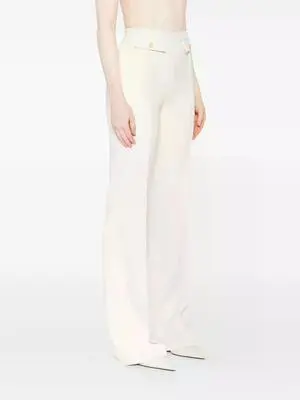Elisabetta Franchi Button Detailed Flared Trousers - Neutrals