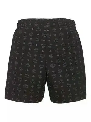 Mcm Monogram Print Shorts