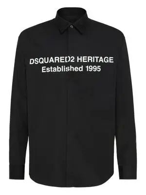 Dsquared2 Heritage Logo Shirt - Black