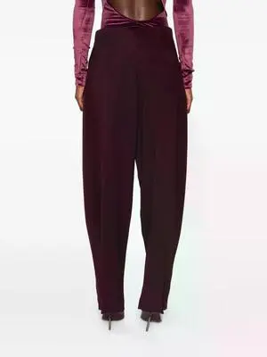 MUGLER Pleated Split-hem Trousers